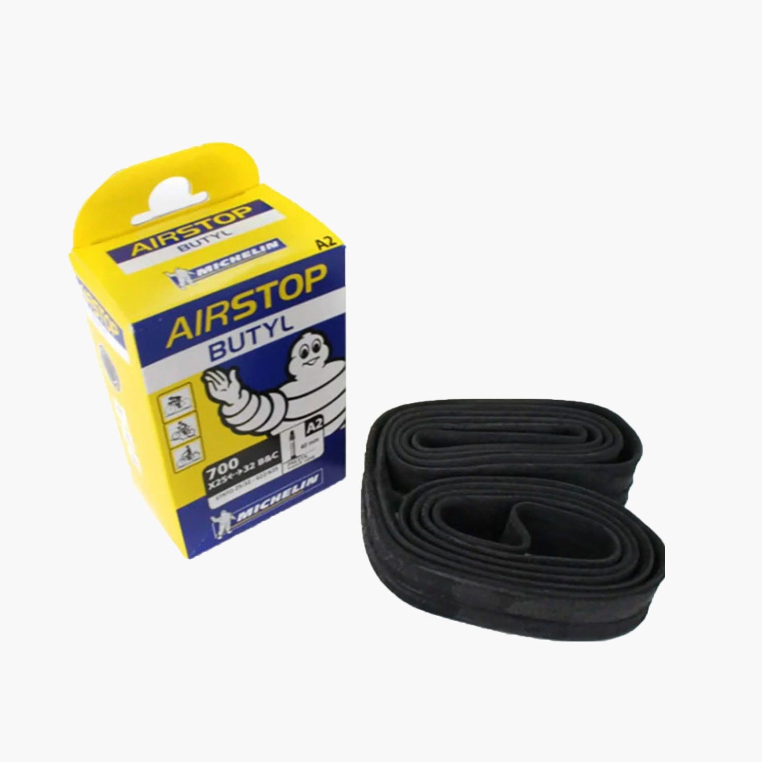 Michelin Inner Tube airstop butyl 700x25-32C/presta 40mm – Eat Sleep ...